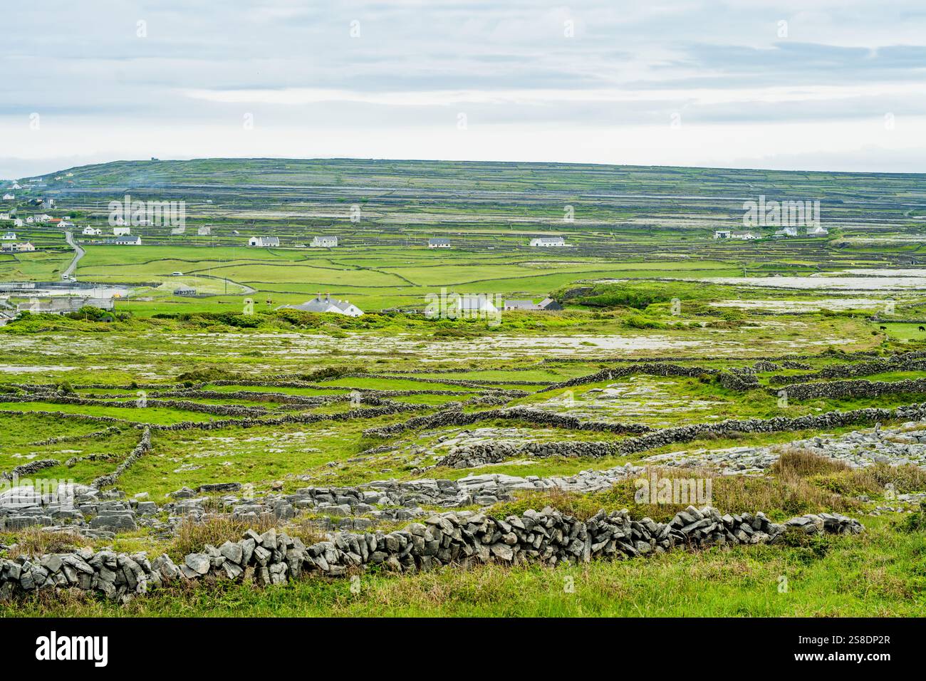 Inishmore or Inis Mor, the largest of the Aran Islands in Galway Bay ...
