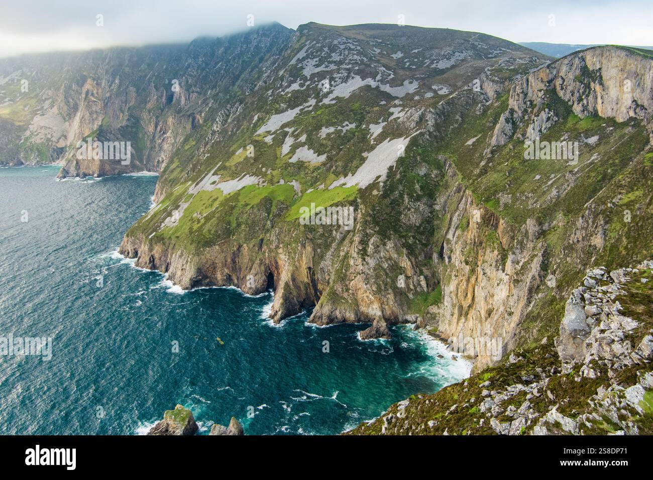 Slieve League, Irelands highest sea cliffs, located in south west ...