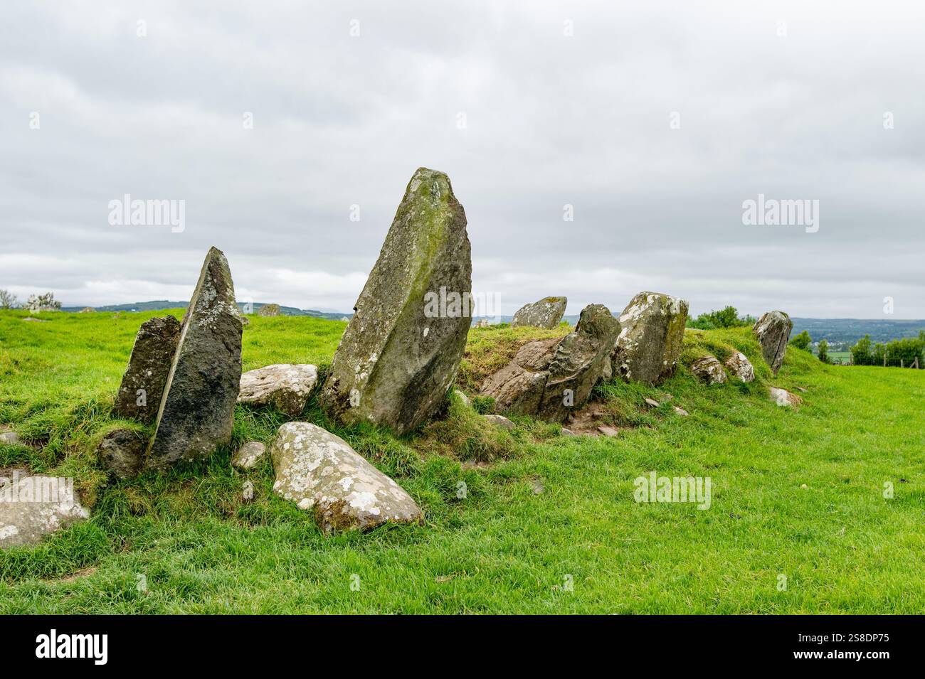 Beltany stone circle, an impressive Bronze Age ritual site located to ...