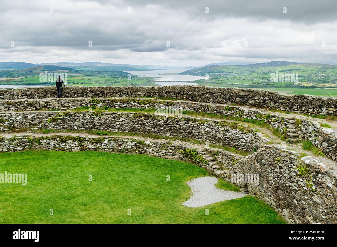 Grianan of Aileach, ancient drystone ring fort, part of larger ...