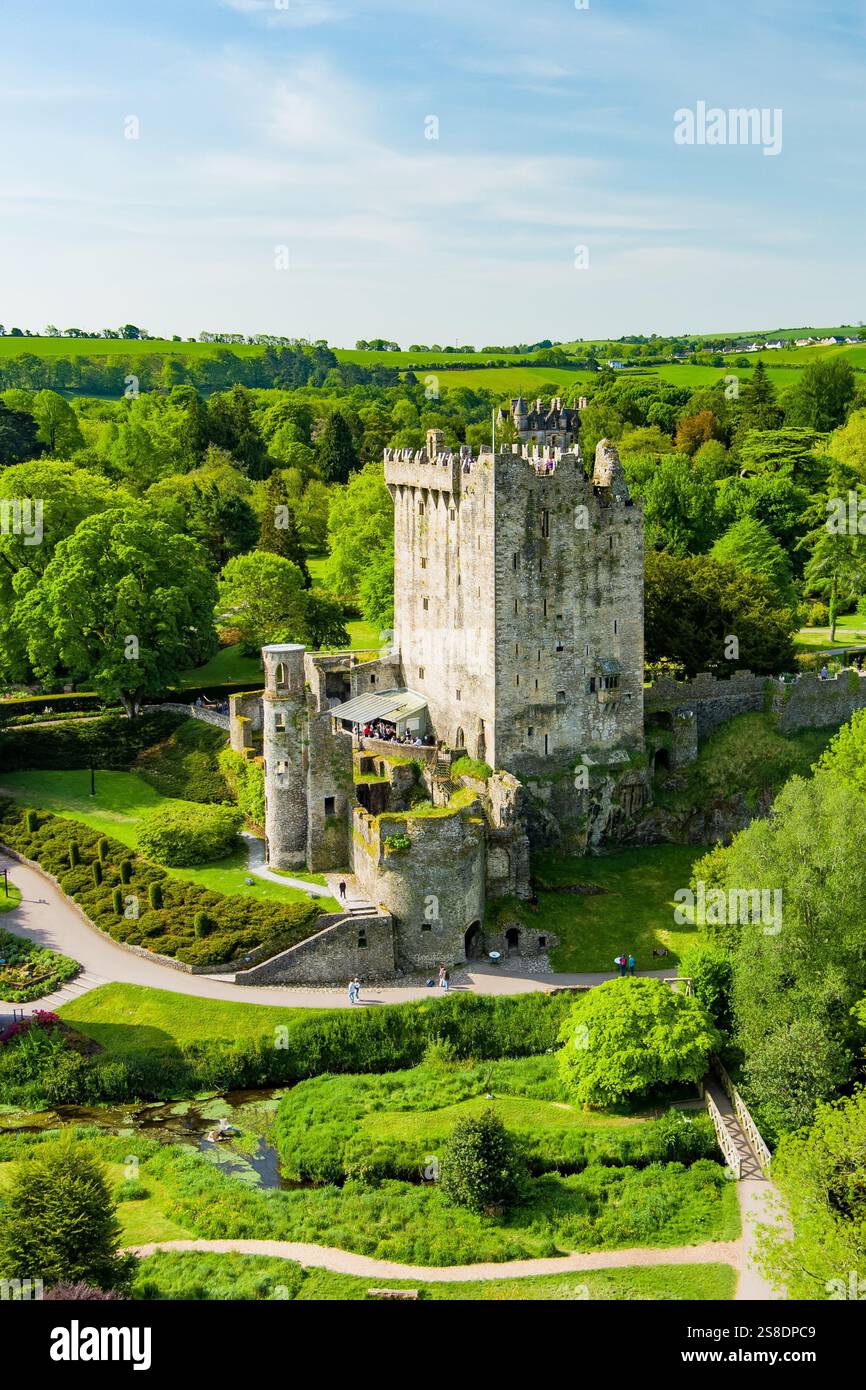 Blarney Castle, medieval stronghold in Blarney, near Cork, known for ...