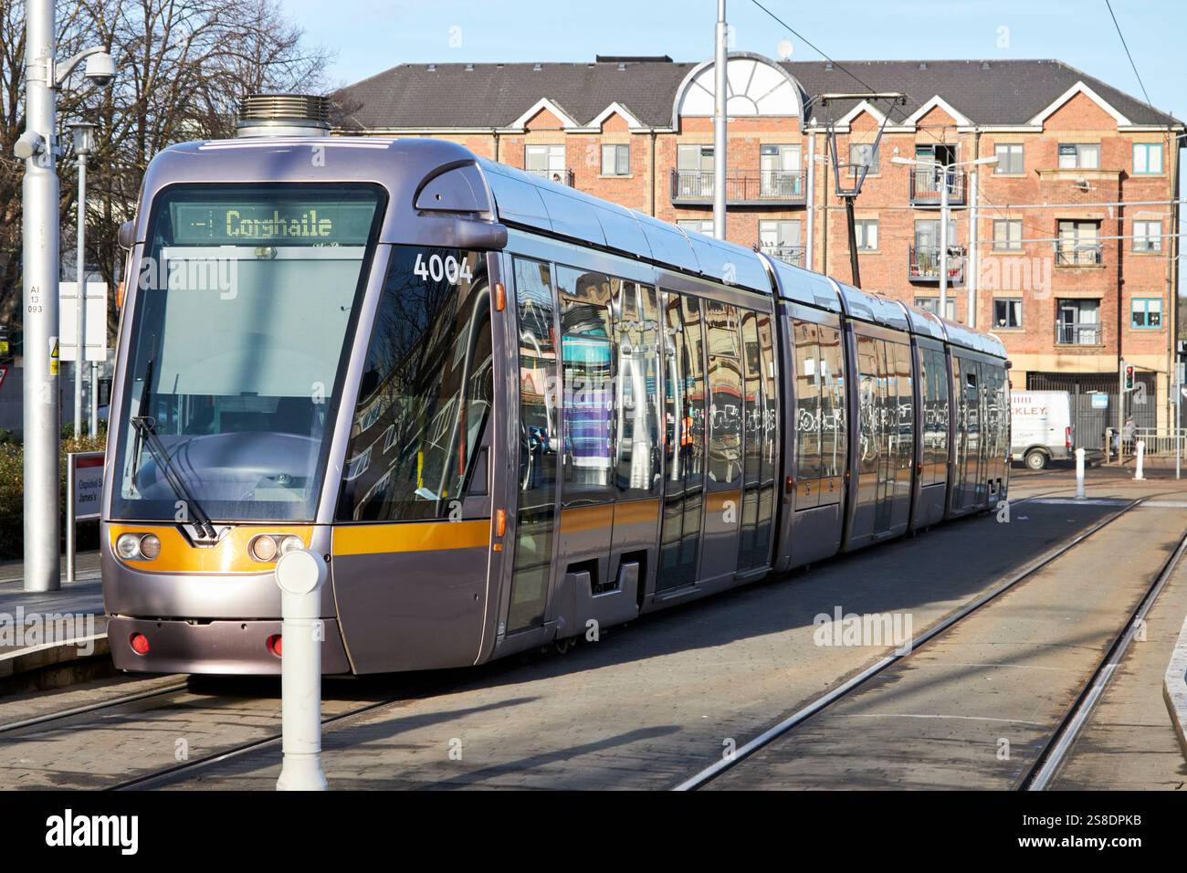 new luas stop at st james hospital on the red line to connolly station ...