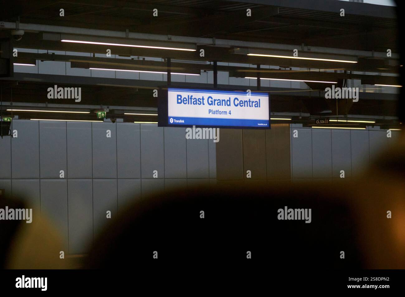 belfast grand central station sign from within a train carriage belfast ...