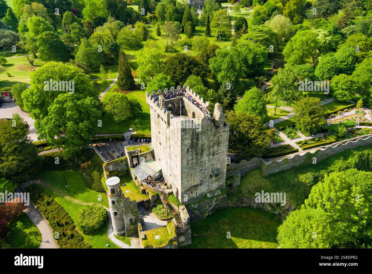 Blarney Castle, medieval stronghold in Blarney, near Cork, known for ...