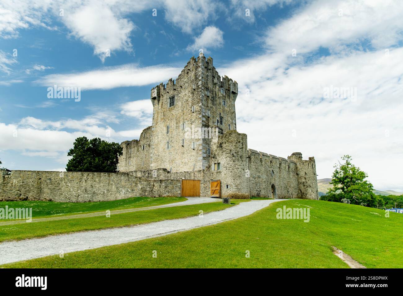 Ross Castle, 15th-century tower house and keep on the edge of Lough ...
