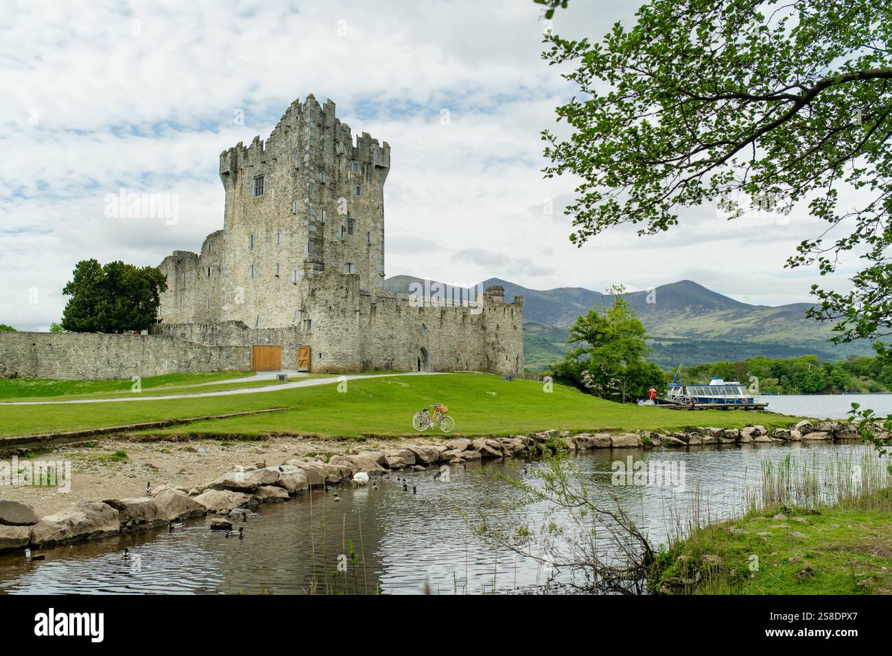 Ross Castle, 15th-century tower house and keep on the edge of Lough ...