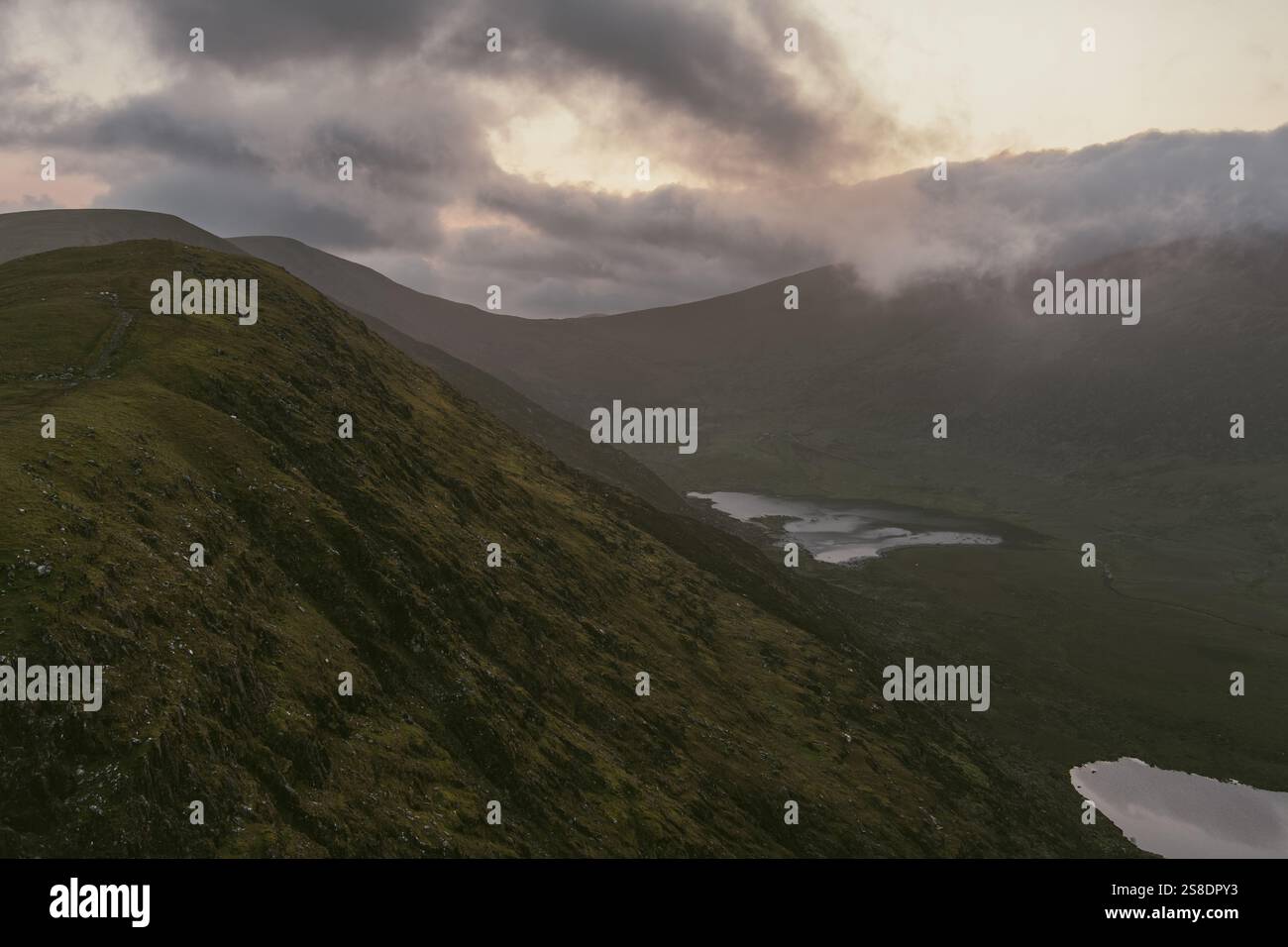 Conor Pass, one of the highest Irish mountain passes served by an ...