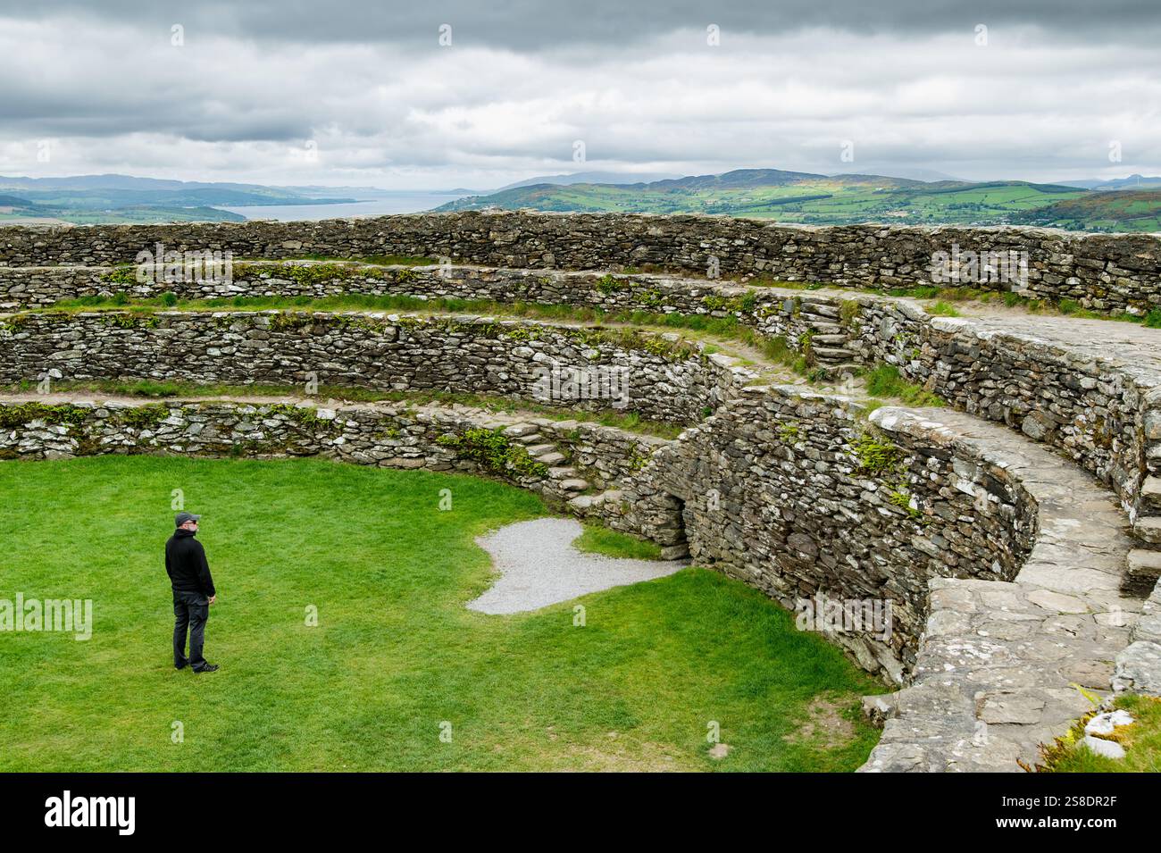 Grianan of Aileach, ancient drystone ring fort, part of larger ...