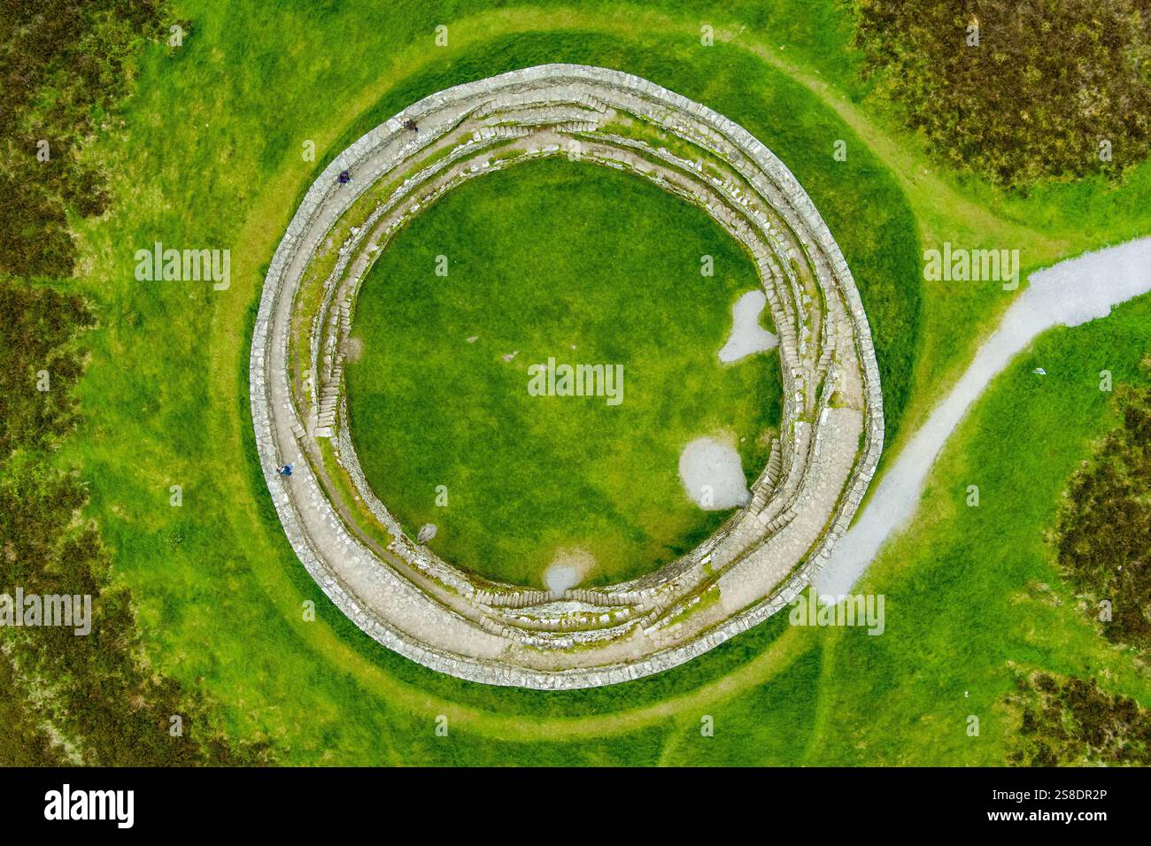 Grianan of Aileach, ancient drystone ring fort, part of larger ...