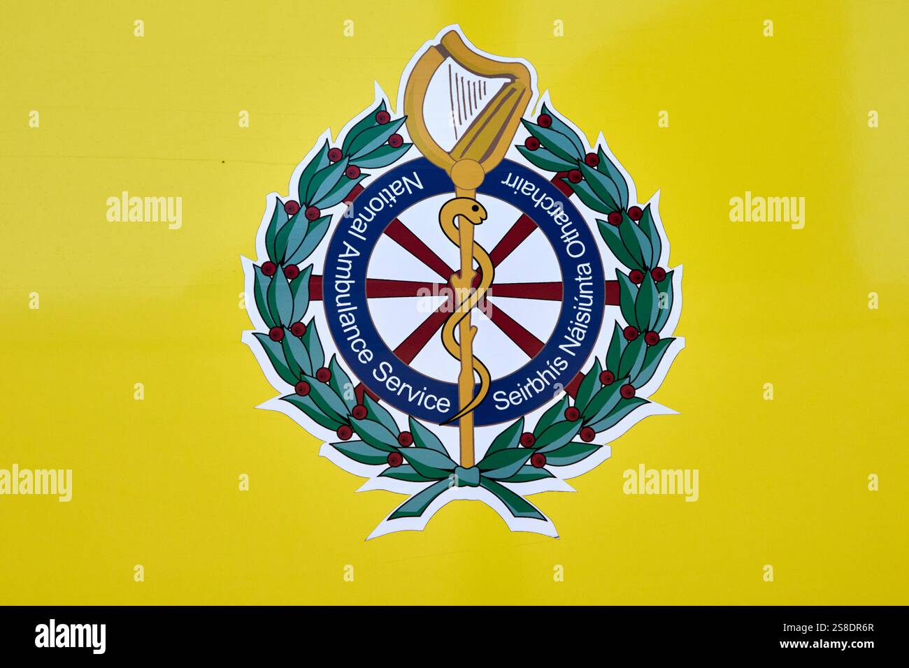 irish national ambulance service logo dublin republic of ireland Stock ...