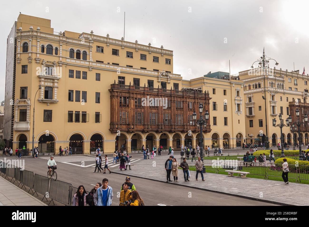 Olaya Building, Lima Main Square - Peru Stock Photo - Alamy