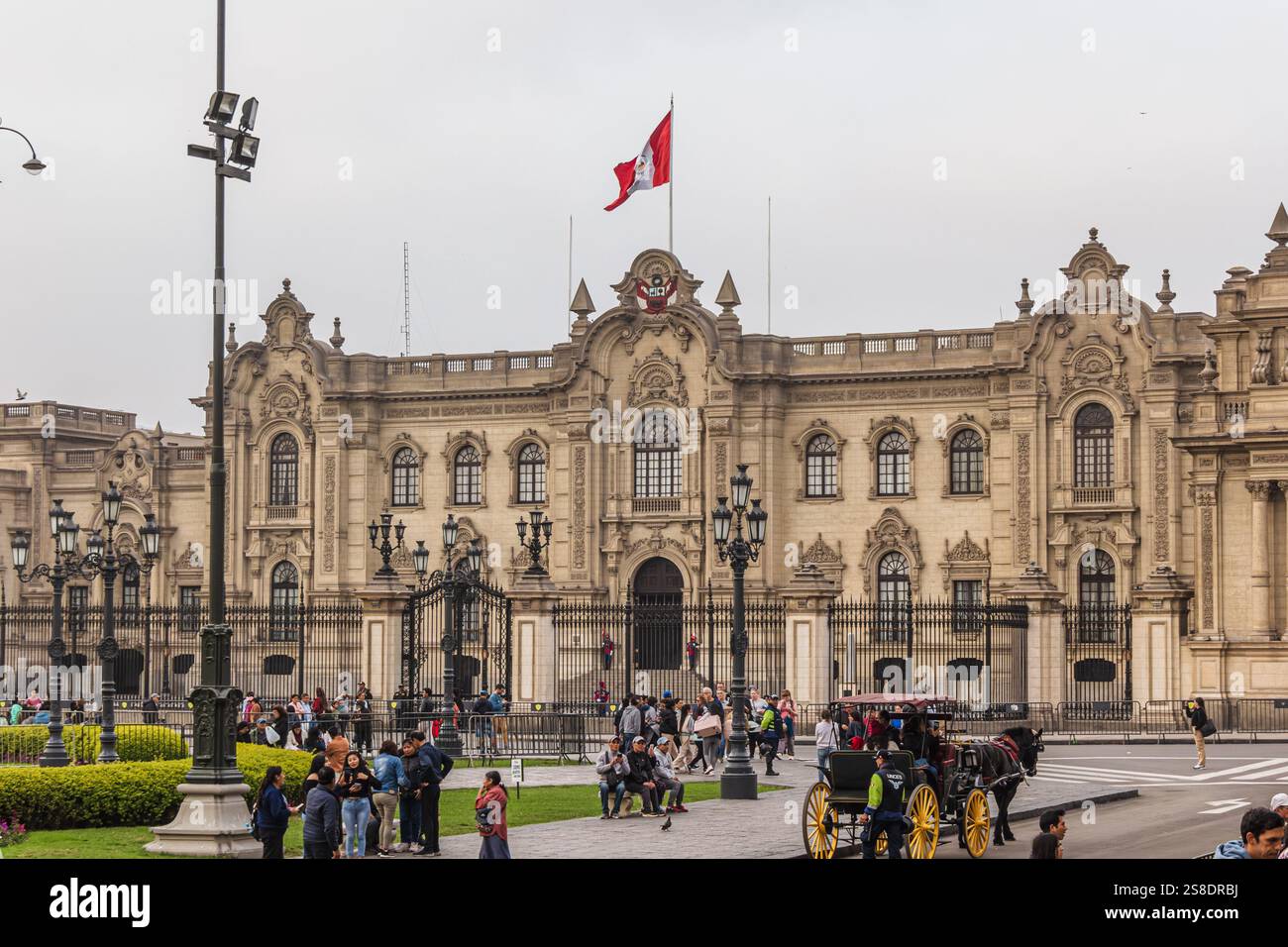 Government Palace, Lima Main Square - Peru Stock Photo - Alamy