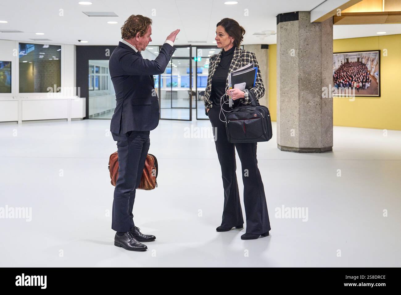 THE HAGUE - David van Weel, Minister of Justice and Security and Judith ...