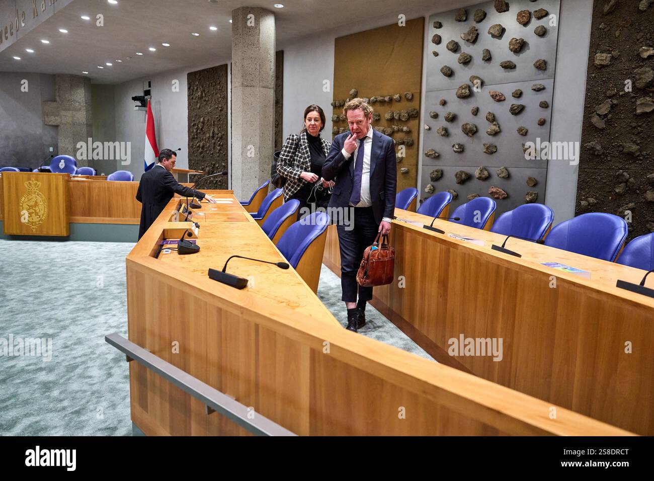 THE HAGUE - David van Weel, Minister of Justice and Security and Judith ...