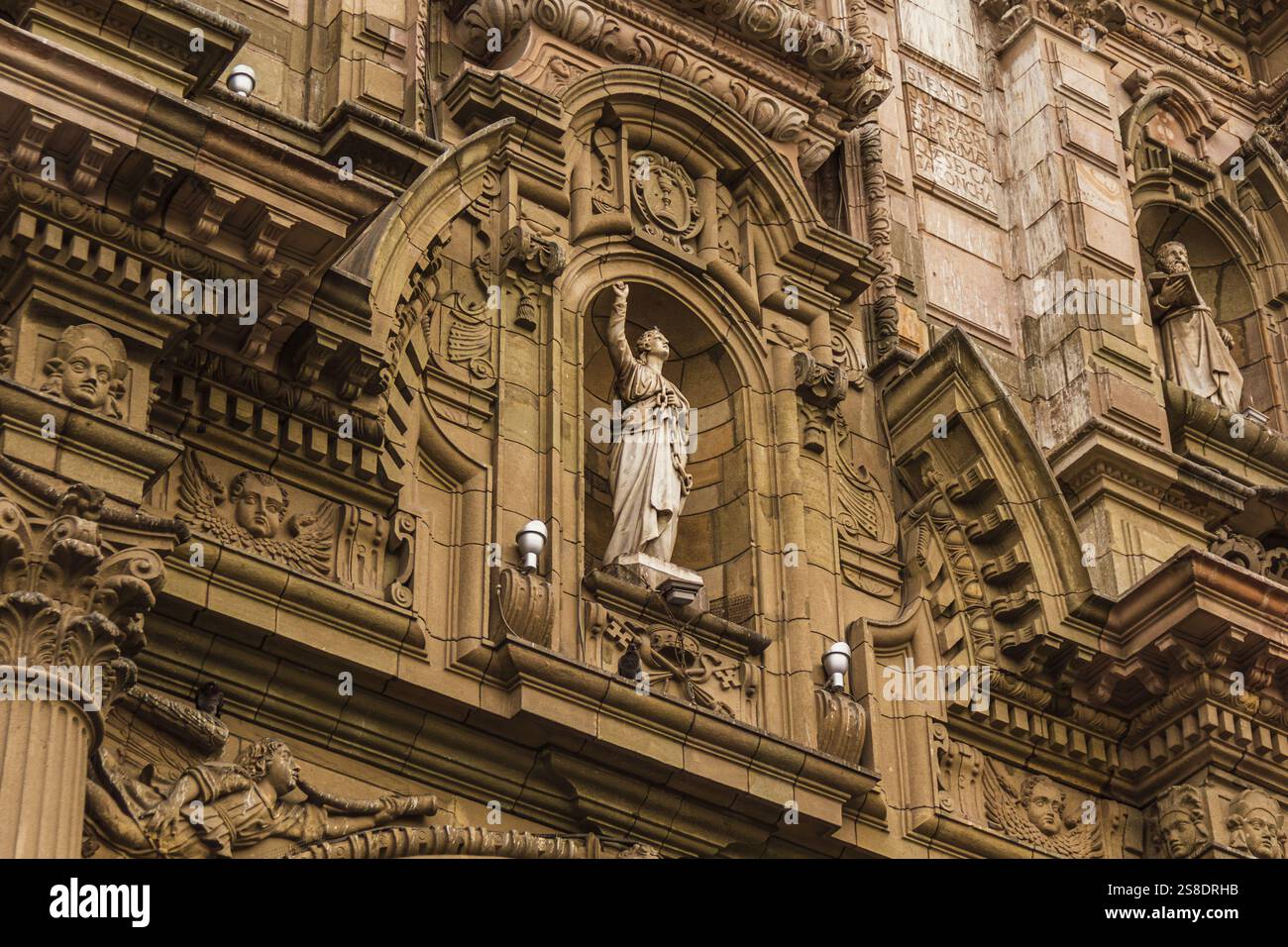 Statue at the Cathedral, Lima Main Square - Lima Stock Photo - Alamy