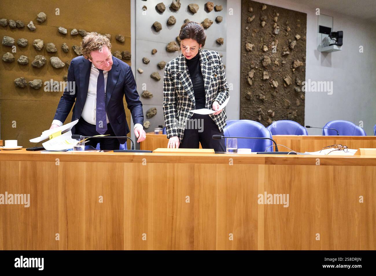 THE HAGUE - David van Weel, Minister of Justice and Security and Judith ...