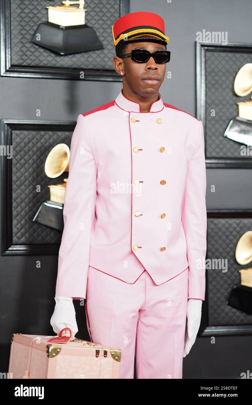 Tyler the Creator at the 62nd Annual Grammy Awards, Arrivals, Los ...