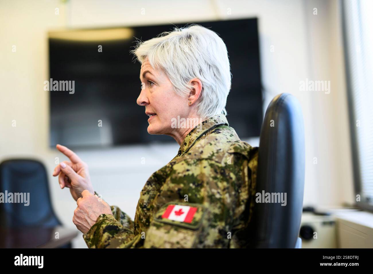 Ottawa, Can. 21st Jan, 2025. Gen. Jennie Carignan, Chief of the Defence ...