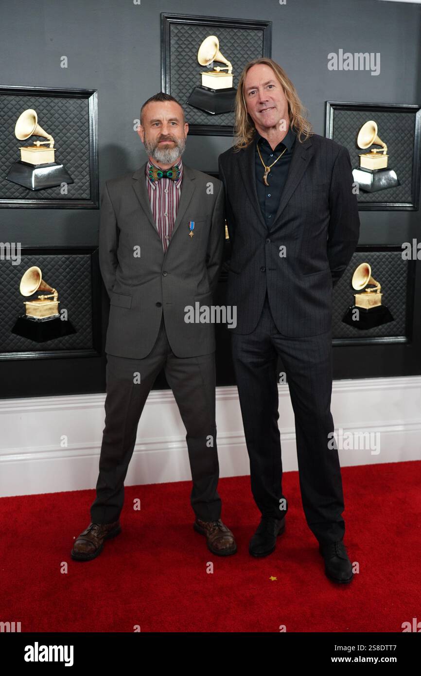 Justin Chancellor and Danny Carey of Tool at the 62nd Annual Grammy ...