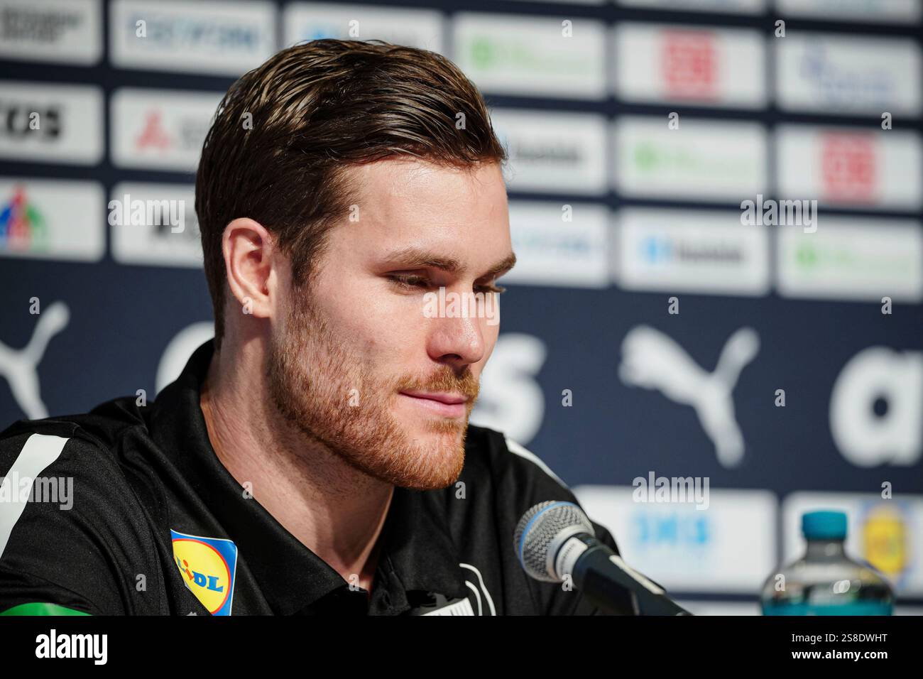 Johannes Golla (Deutschland, #04) DEN, Pressekonferenz Deutschland ...