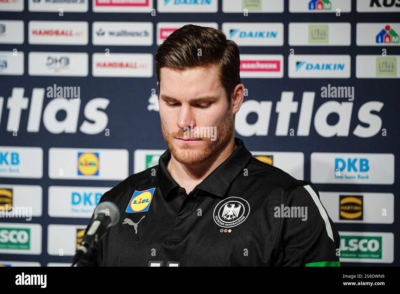 Johannes Golla (Deutschland, #04) DEN, Pressekonferenz Deutschland ...