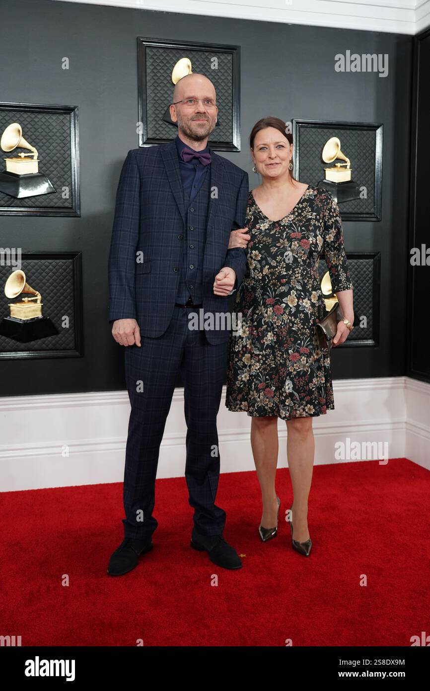 Morten Lindberg, Beatrice Lindberg at the 62nd Annual Grammy Awards, Arrivals, Los Angeles, USA ...