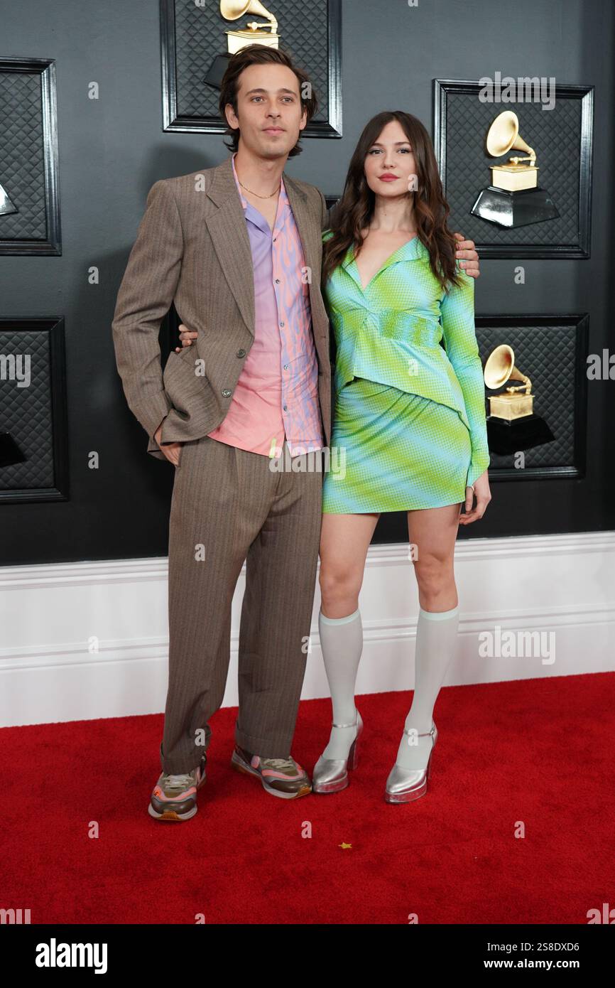 Paige Elkington, Flume at the 62nd Annual Grammy Awards, Arrivals, Los ...