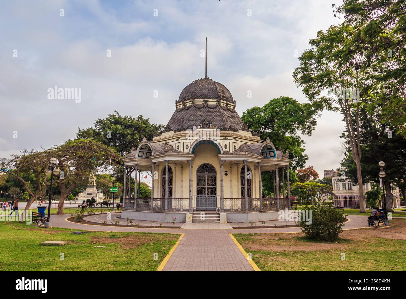 Byzantine Pavilion at Park of the Exposition - Lima, Peru Stock Photo ...