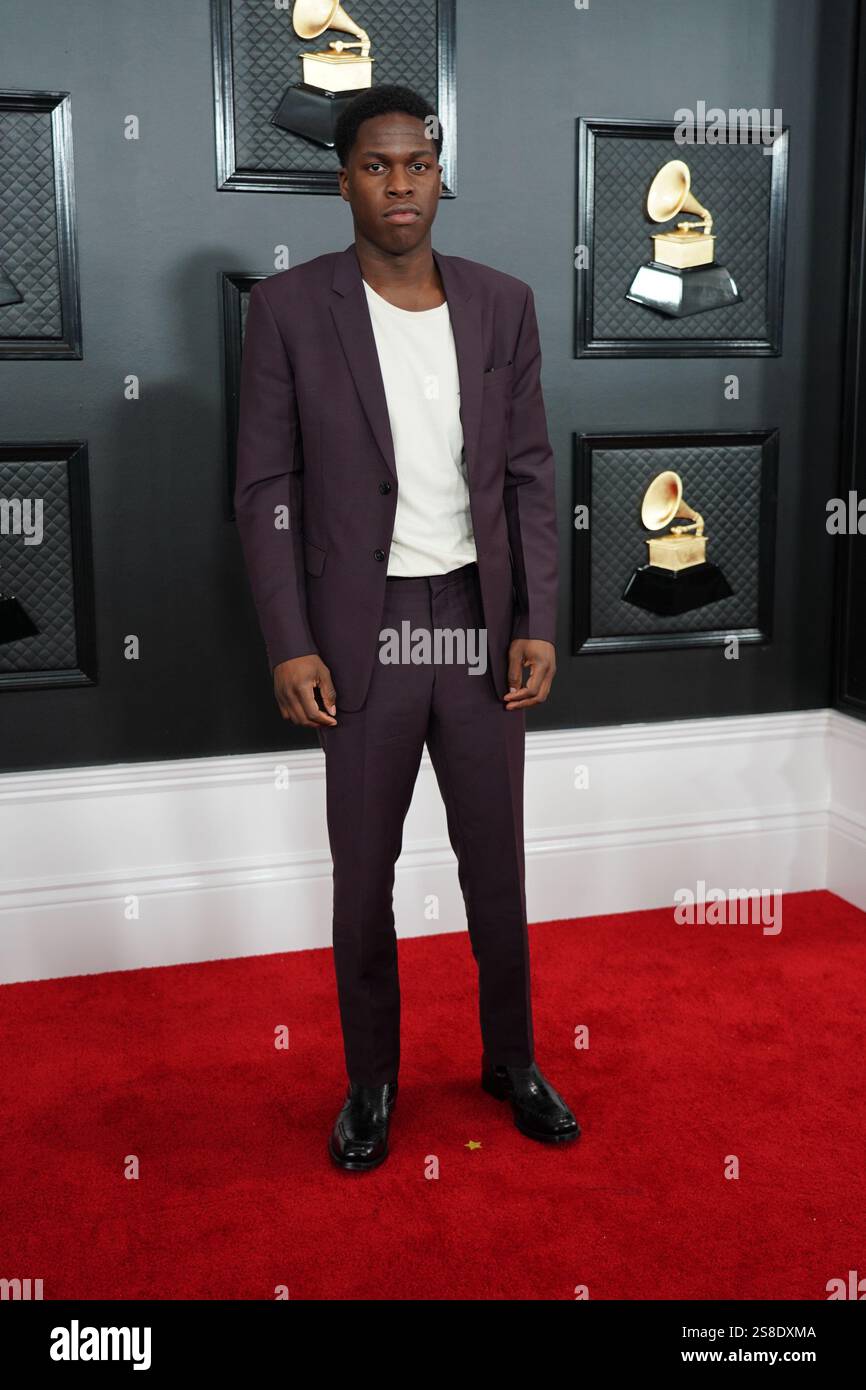 Daniel Caesar at the 62nd Annual Grammy Awards, Arrivals, Los Angeles ...