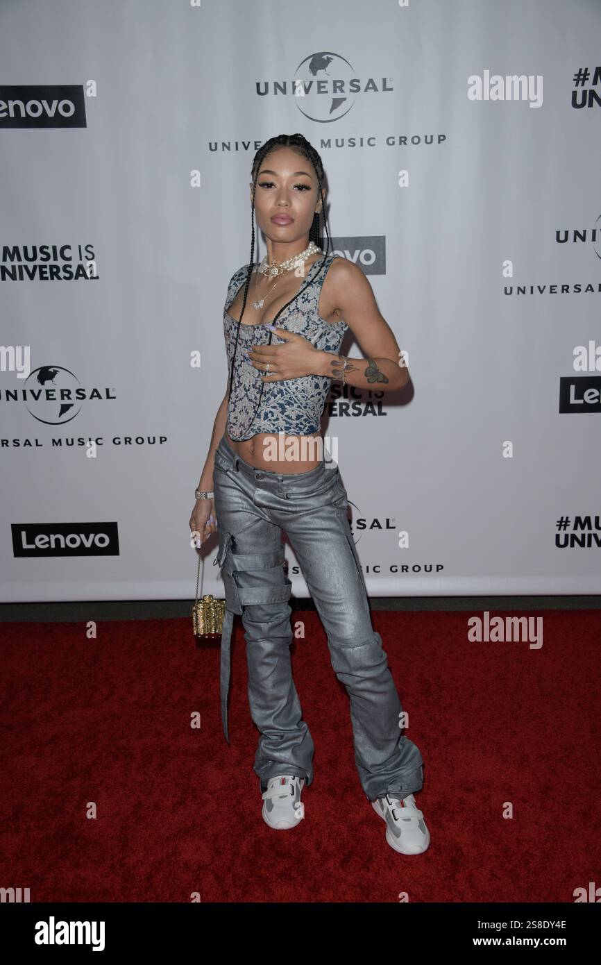 Coi Leray attend the Universal Music Group's 2020 Grammy after party ...