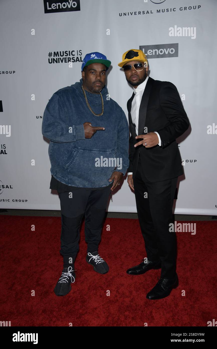 Rodney Jenkins and Jac Ross attend the Universal Music Group's 2020 ...