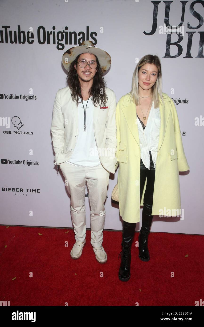Nick Onken and Olya Rostov at the 'Justin Bieber: Seasons' TV show ...