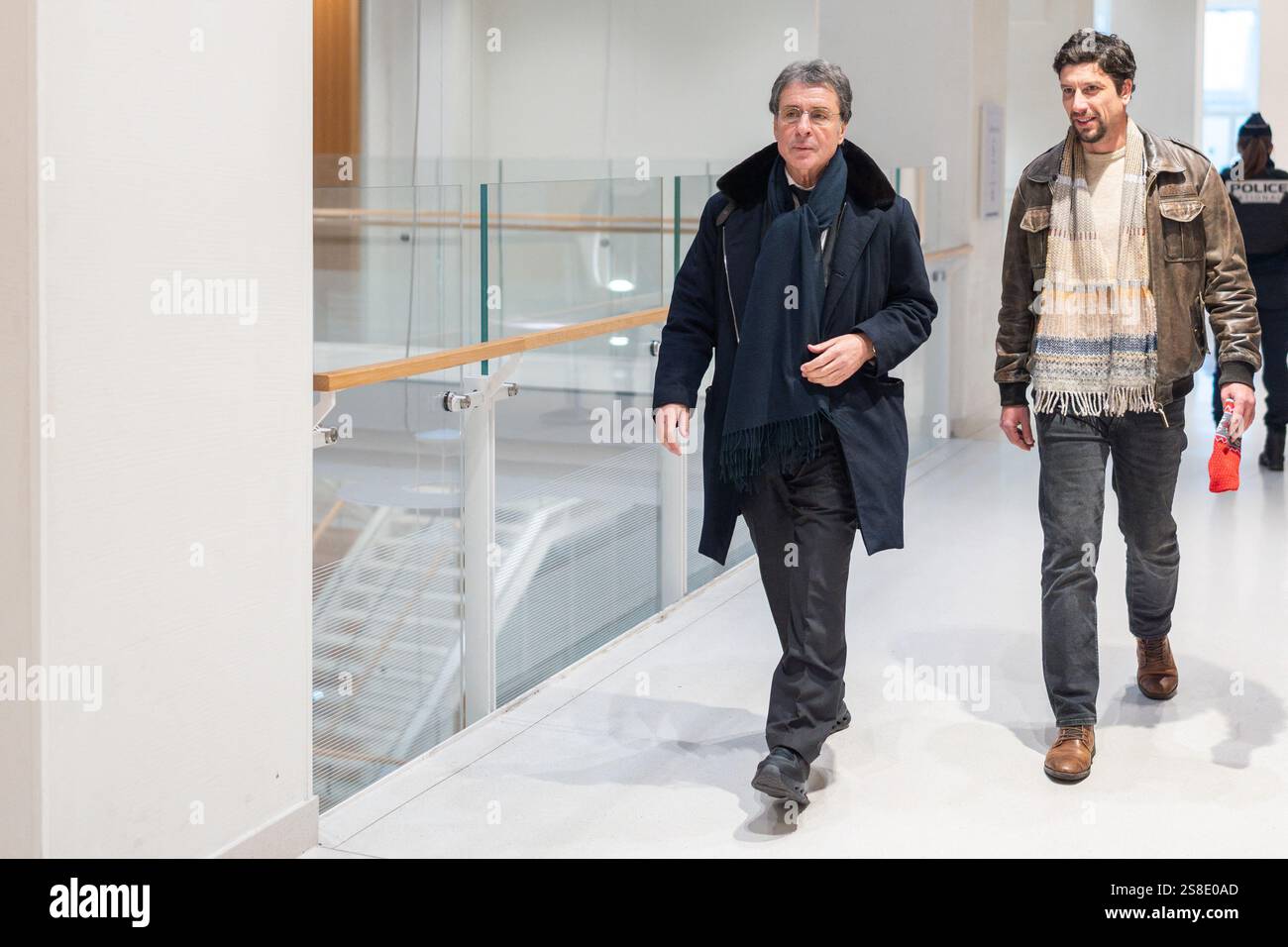 Alexandre Djouhri arrives for his trial with twelve other defendants on ...