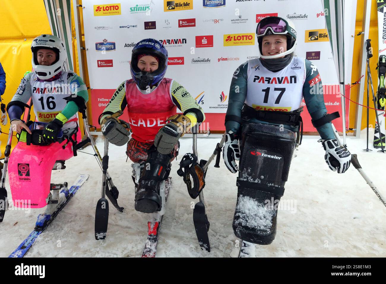 Todtnau Fahl, Deutschland. 22nd Jan, 2025. Echte Siegerinnen: v.li ...