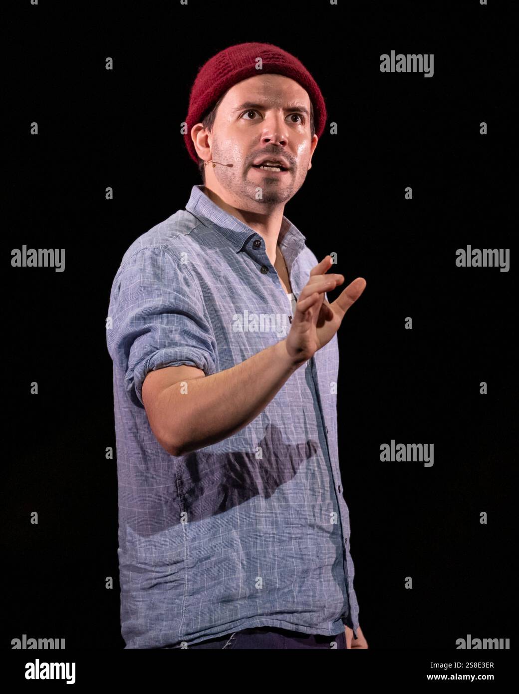 London, UK. 22 January 2025. Julian Spooner as Ishmael and the cast ...