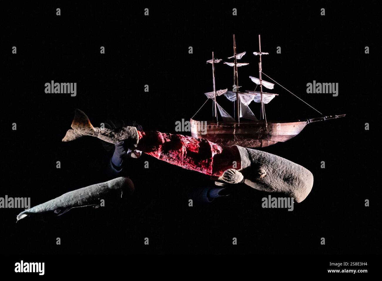 London, UK. 22 January 2025. The cast from French-Norwegian theatre ...