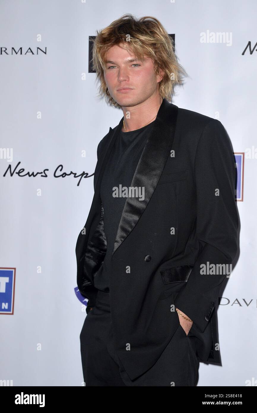 Jordan Barrett attending American Australian Association Arts Awards on ...