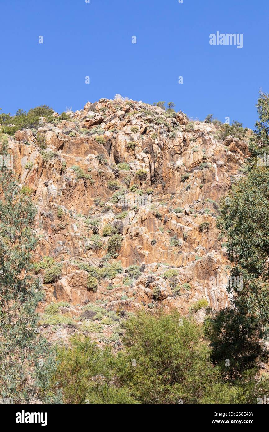 Rock formations in the Cape Fold Belt mountains, Western Cape, South ...