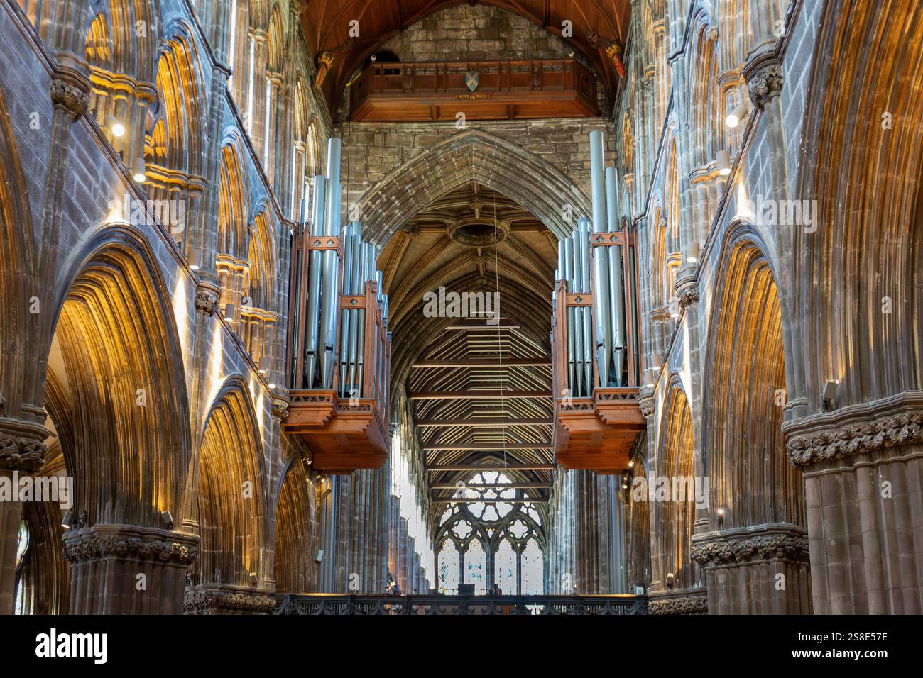 St Mungo's Cathedral in Glasgow, Scotland. A Gothic cathedral from the ...
