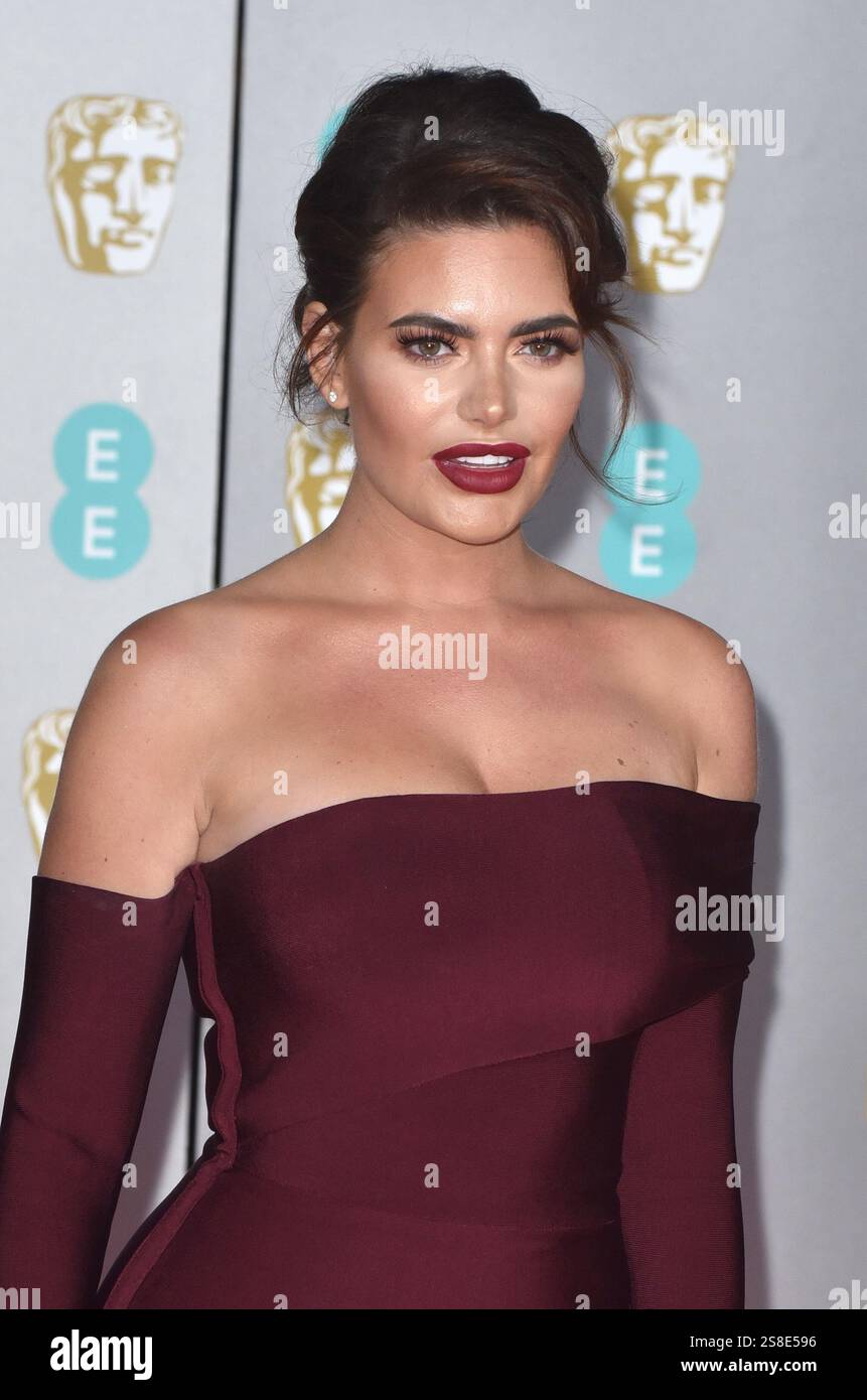 Megan Barton-Hanson attends the EE British Academy Film Awards in 2020 ...