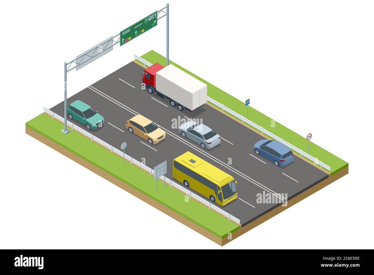 Autobahn signage Stock Vector Images - Alamy