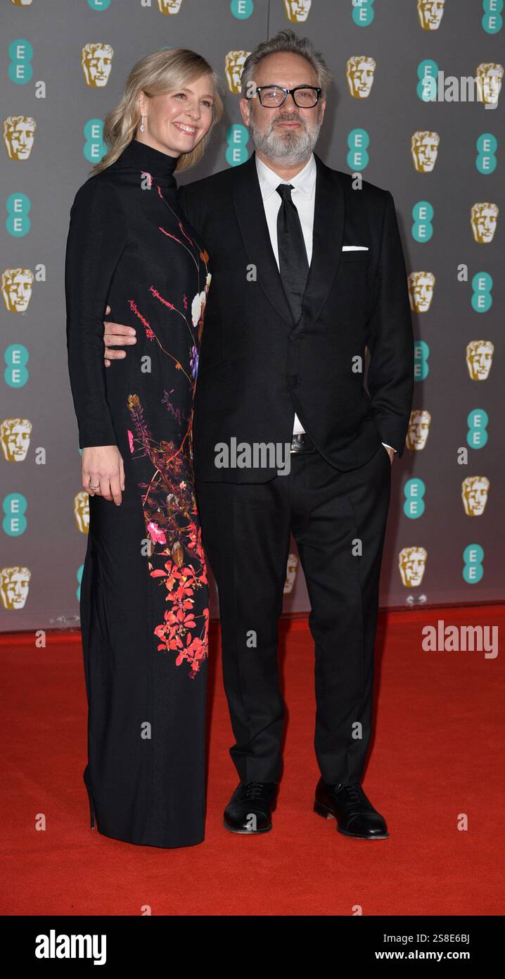 Alison Balsom and Sam Mendes attends the EE British Academy Film Awards ...