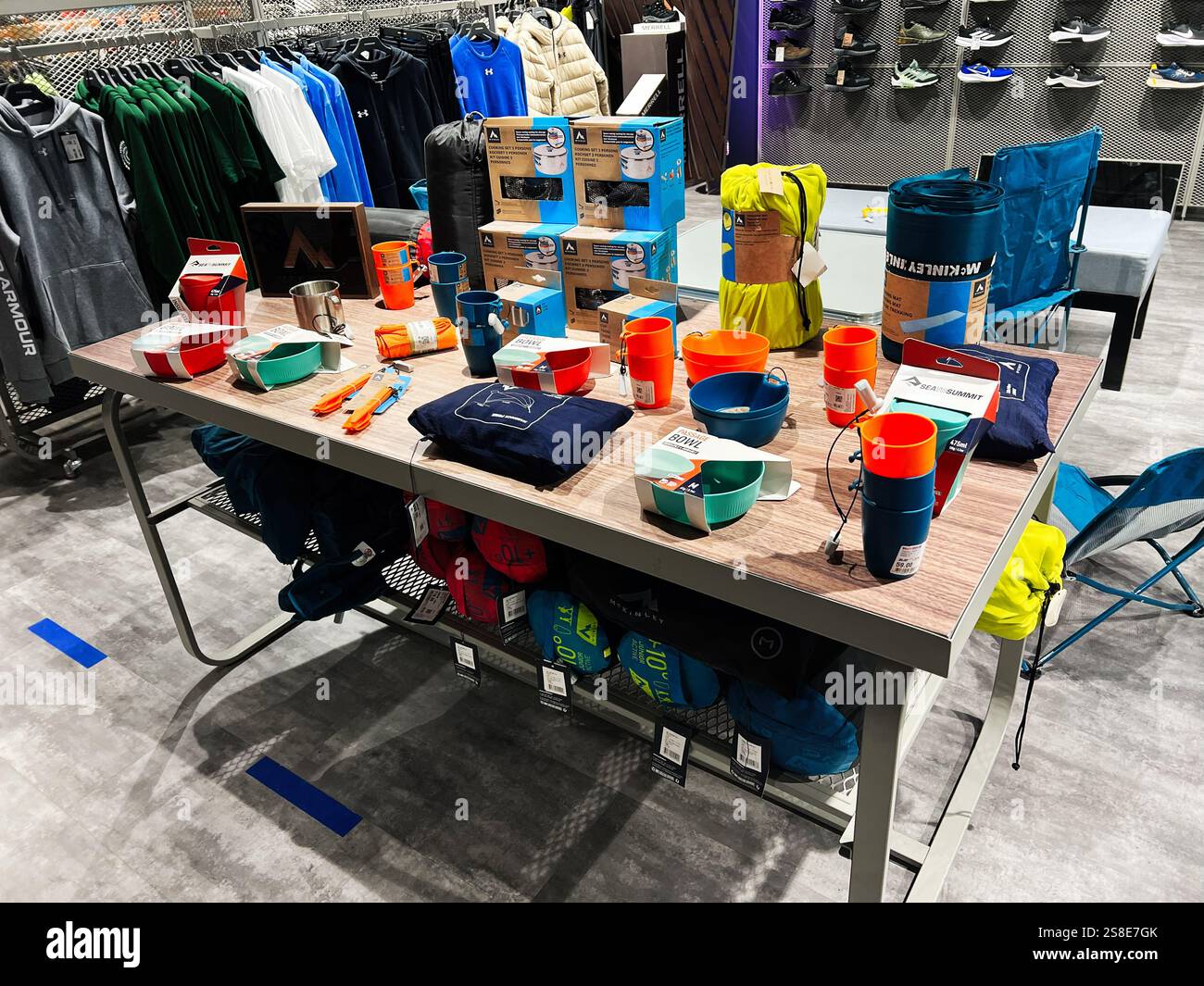 Kyiv, Ukraine - January 21, 2025: A store interior featuring a display ...