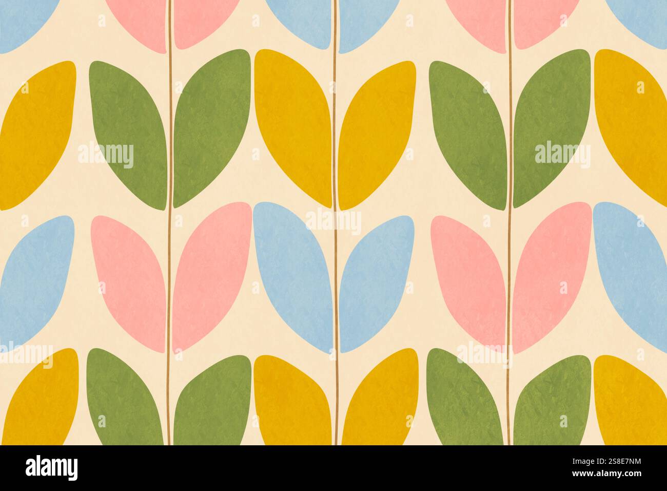 A vibrant abstract background featuring a symmetrical leaf pattern in ...