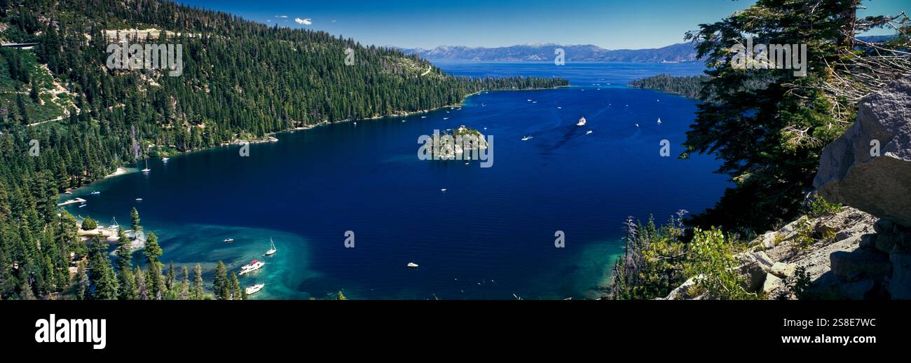 Aerial view of Emerald Bay, Lake Tahoe, California, USA Stock Photo - Alamy