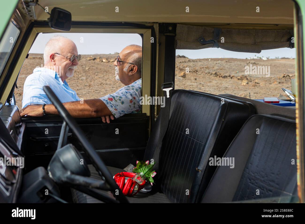 Elderly couple shares joy hi-res stock photography and images - Alamy