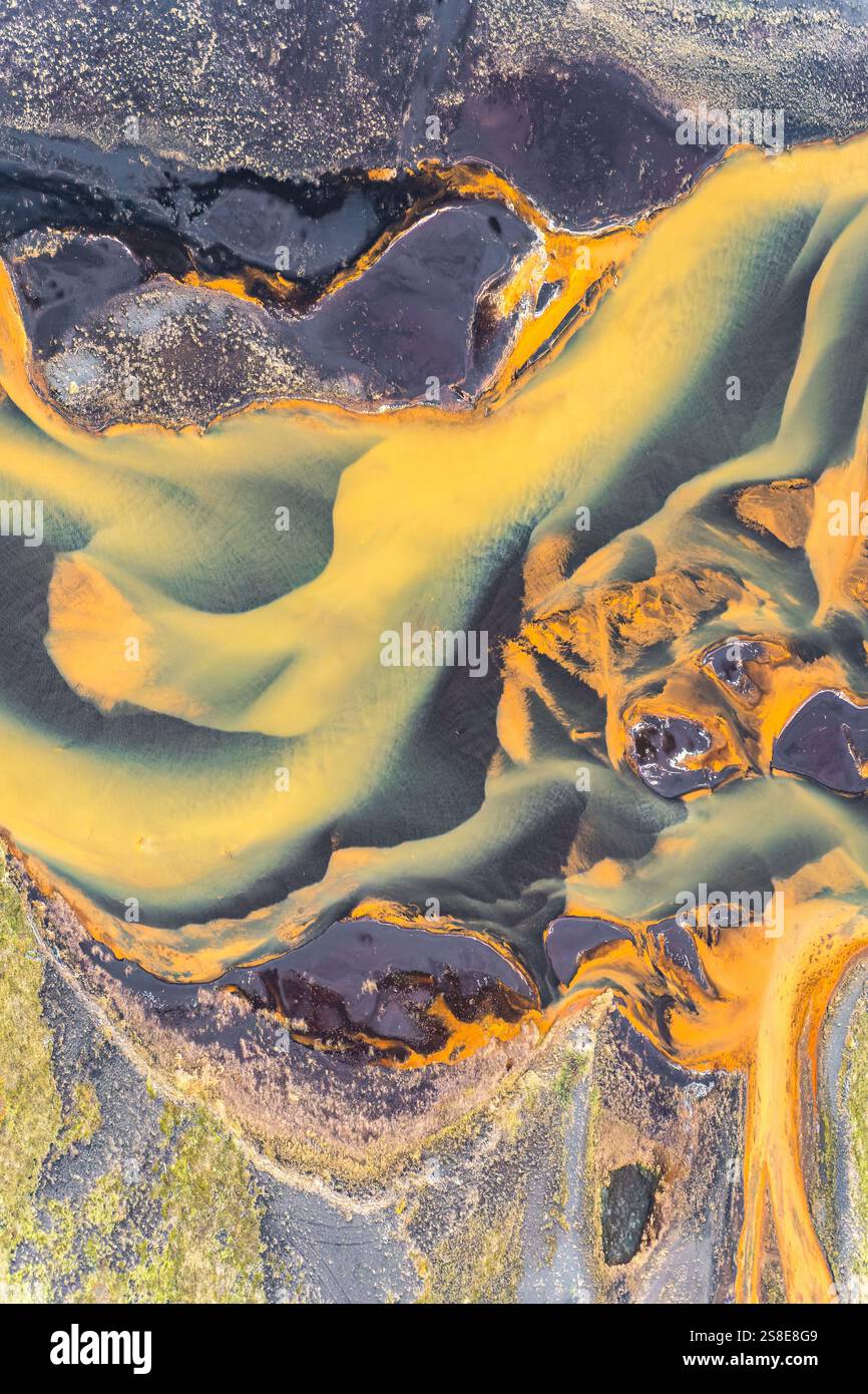 Stunning aerial photograph capturing the mesmerizing patterns and ...