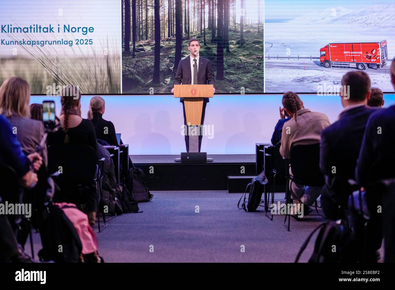 Oslo 20250122. Norwegian Minister of Climate and Environment Andreas ...