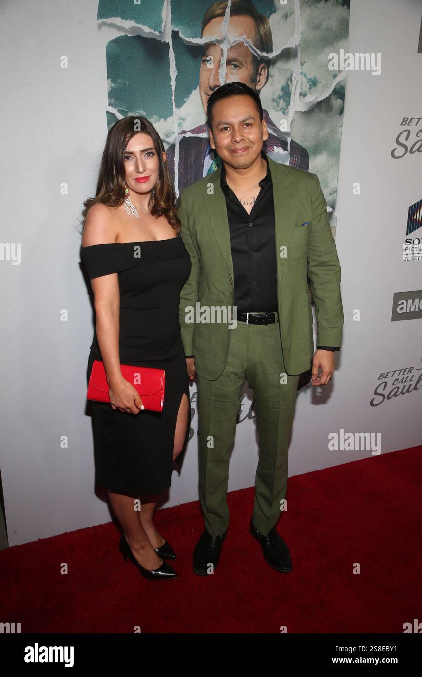 Jeremiah Bitsui and guest at the 'Better Call Saul' TV show, Season 5 ...
