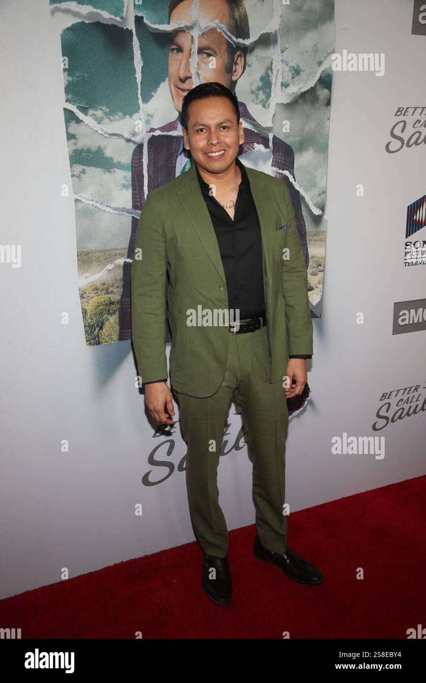 Jeremiah Bitsui at the 'Better Call Saul' TV show, Season 5 premiere ...